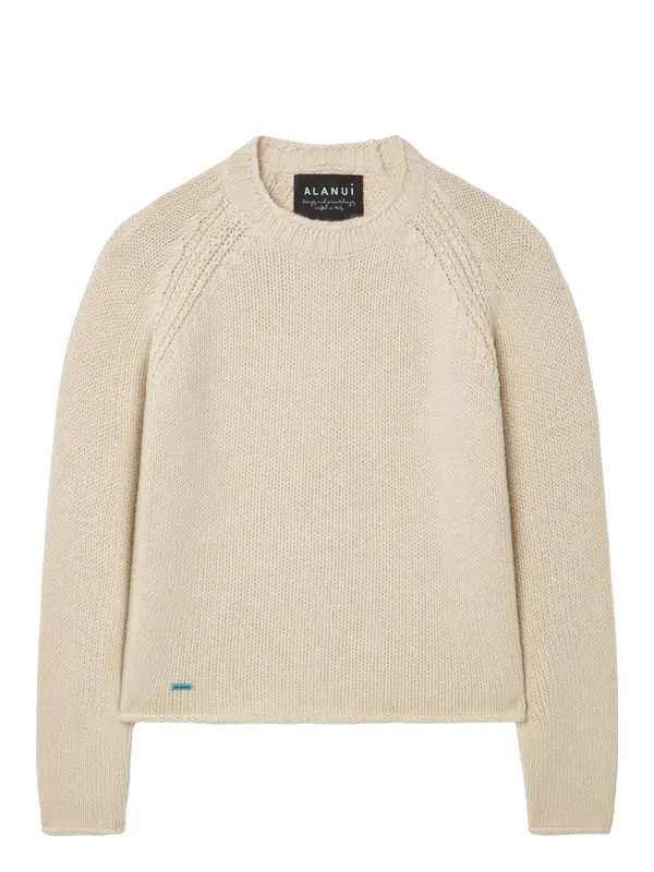 Alanui Cashmere-cotton Jumper - Neutrals