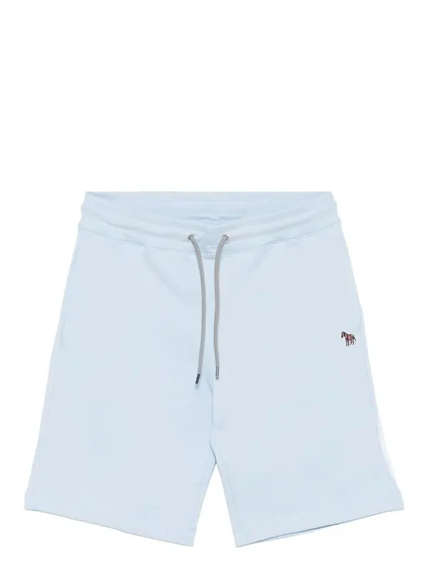 Paul Smith Zebra-patch Shorts - Blue