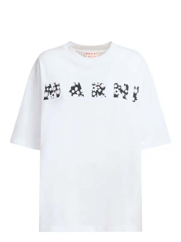Marni Logo Print T-shirt - White