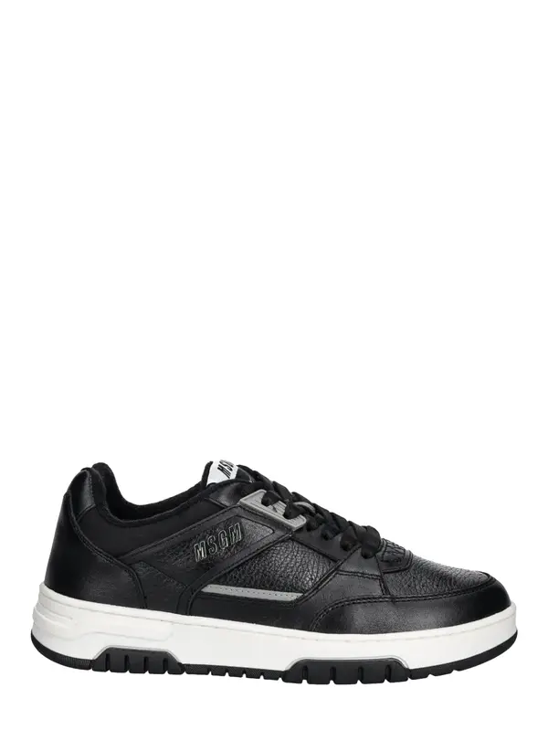 MSGM Logo-patch Sneakers - Black