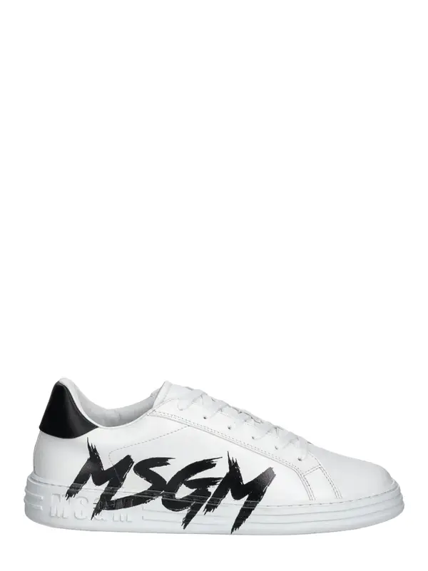 MSGM Logo-print Sneakers - White