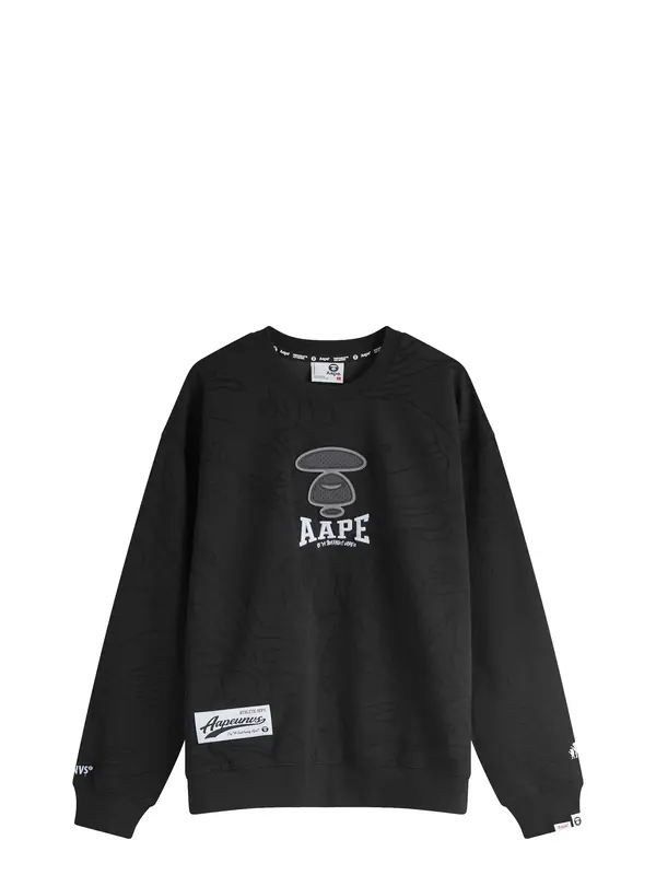 A BATHING APE Aape Camo Ice Hockey Sweatshirt - Black