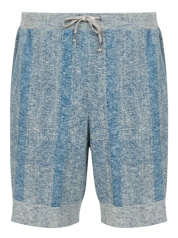 MAISON MARGIELA Striped Shorts - Blue