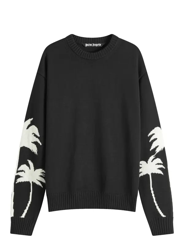 Palm Angels Palms Crew Knit - Black