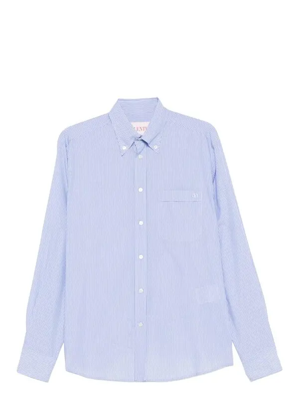 Valentino Garavani Striped Shirt - Blue