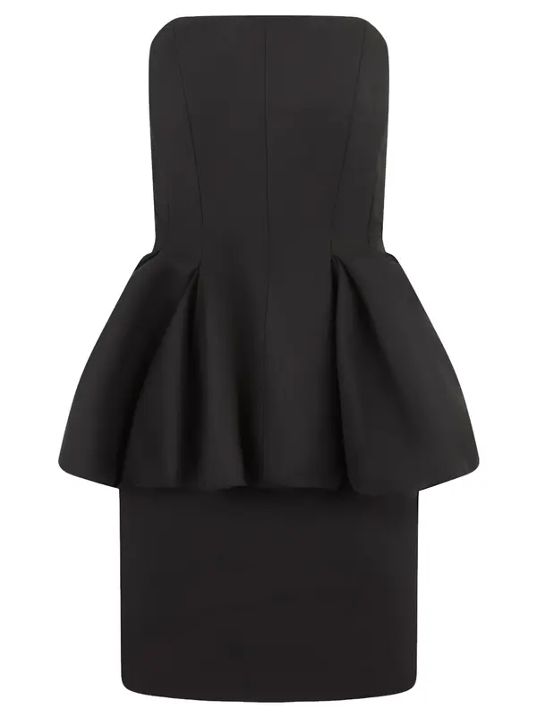 Nina Ricci Wool Mini Dress - Black