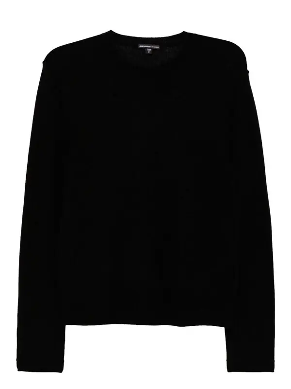 JAMES PERSE Fine-knit Cashmere Top - Black