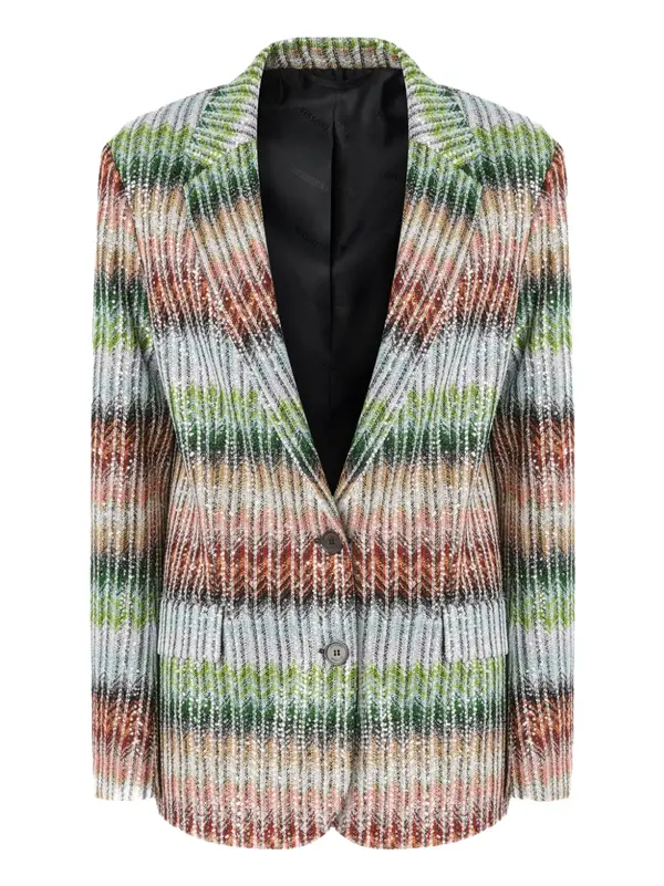 Missoni Zigzag-woven Blazer - Green