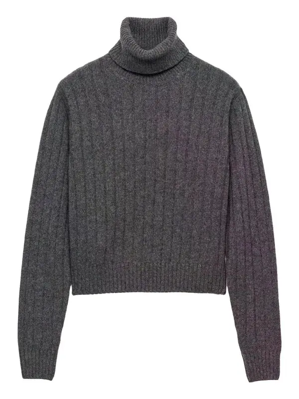 Prada Cashmere Turtleneck Sweater - Grey