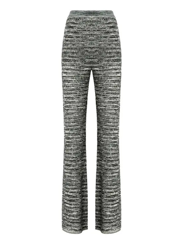 Missoni Sequin-embellished Flared Trousers - Green
