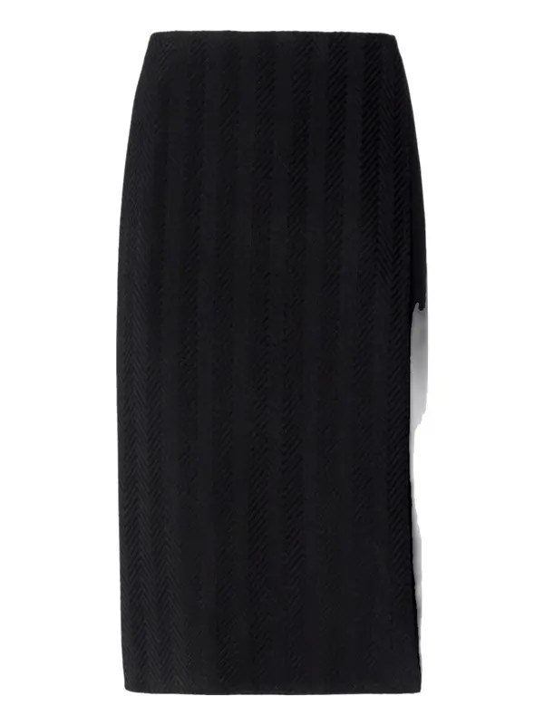 Missoni Zigzag-pattern Midi Skirt - Black
