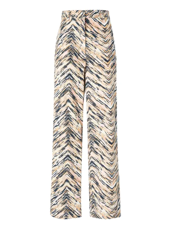 Missoni Zigzag-pattern Palazzo Pants - Neutrals