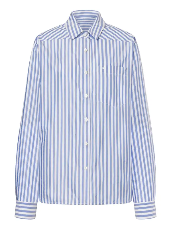 Philosophy Di Lorenzo Serafini Striped Shirt - Blue