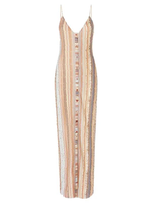 Missoni Zigzag-woven Maxi Dress - Neutrals