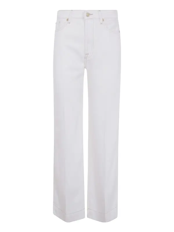 7 For All Mankind High-rise Jeans - White
