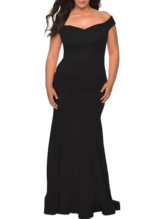 LABOMME Jersey Gown - Black