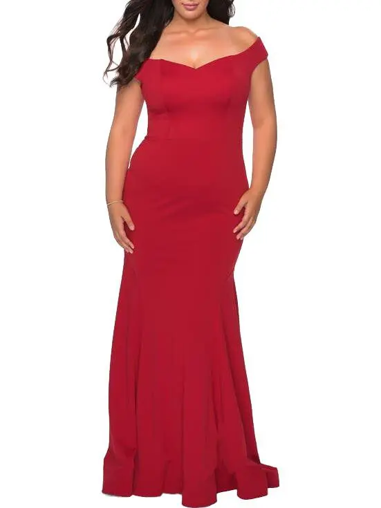 LABOMME Jersey Gown - Red