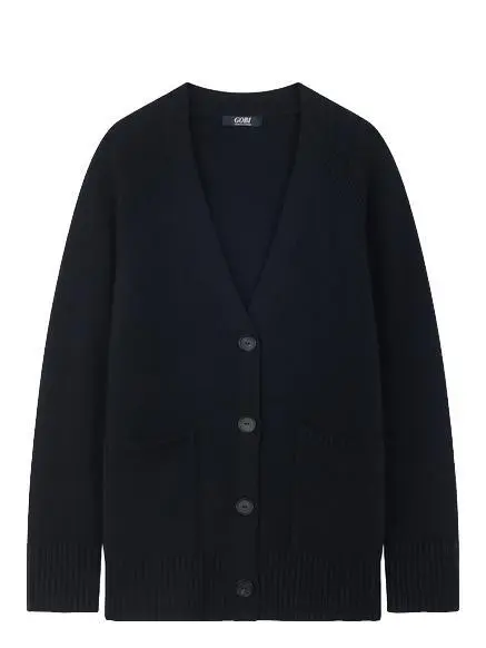 Gobi Cashmere Relaxed-fit Cardigan - Black