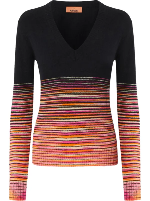 Missoni Dégradé-effect Cashmere Sweater - Black