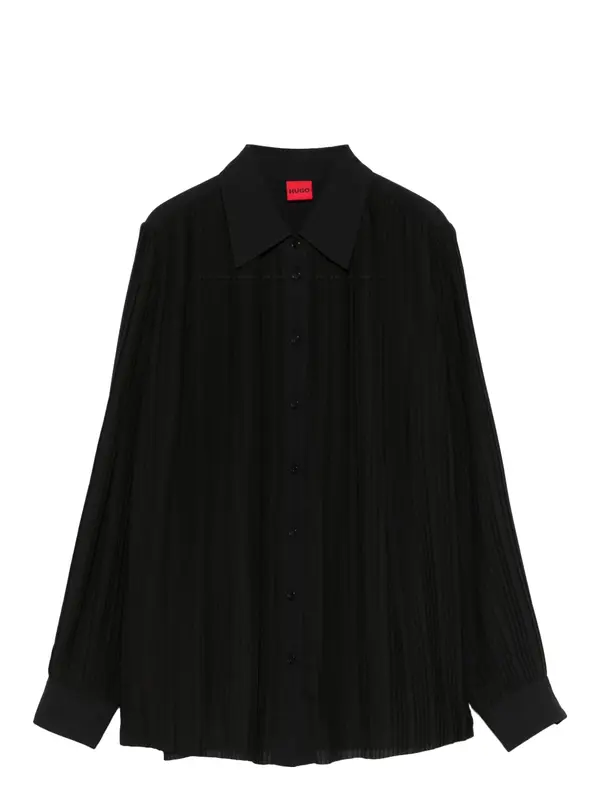 Hugo Pleated Shirt - Black