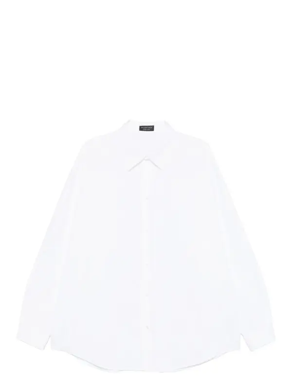 Balenciaga Logo-embroidered Shirt - White