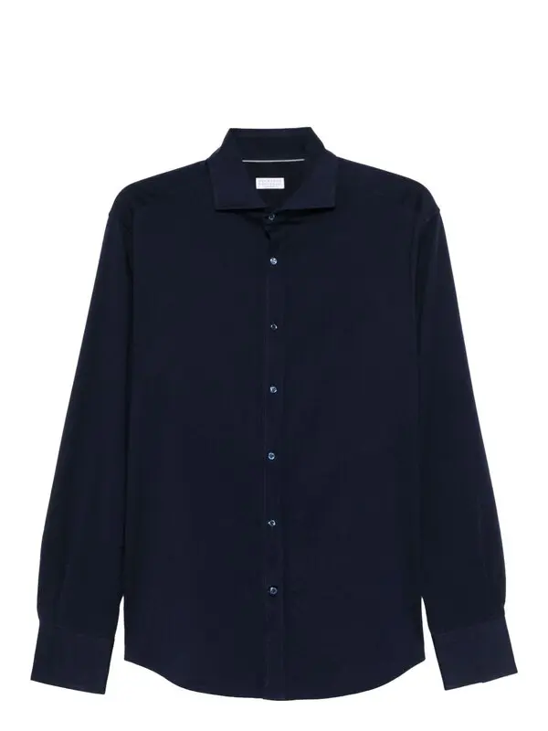 Brunello Cucinelli Cotton Shirt - Blue