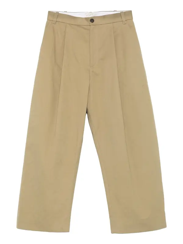 Studio Nicholson Pleated Wide-leg Trousers - Neutrals