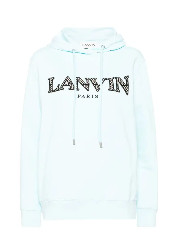 LANVIN Logo Hoodie - Blue