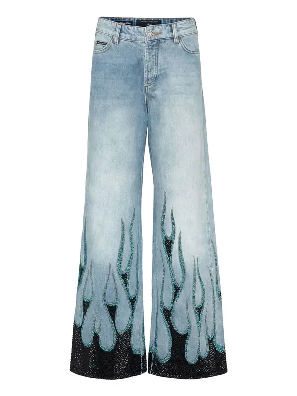 Philipp Plein Skater-fit Jeans - Blue
