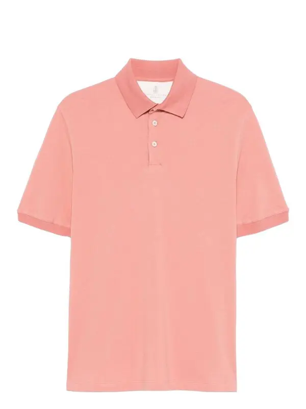 Brunello Cucinelli Piqué Polo Shirt - Pink