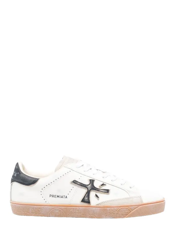 Premiata Logo-patch Sneakers - Neutrals