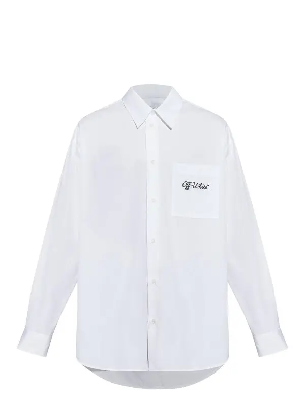 Off-White Embroidered Shirt - White