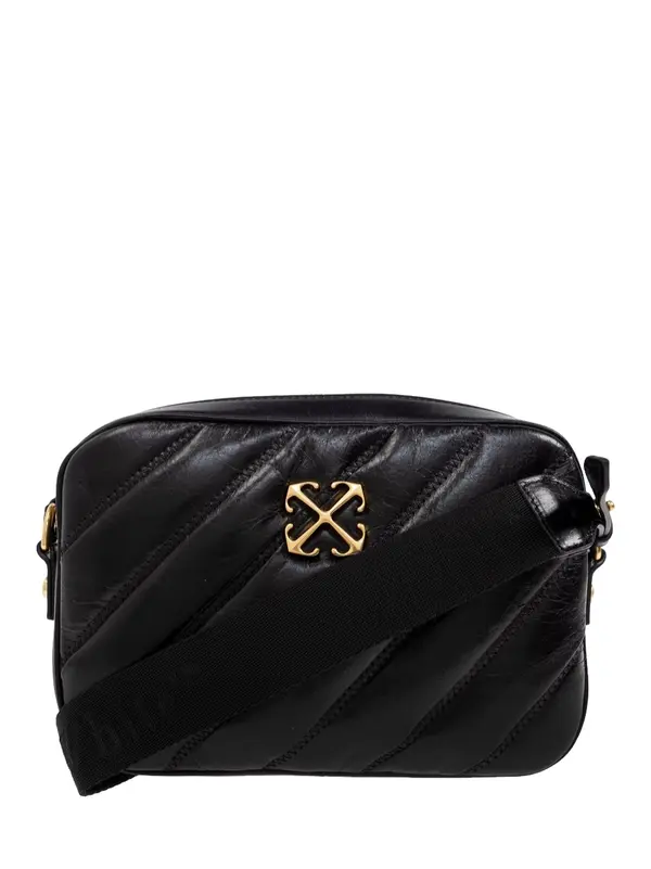 Off-White Quilted Shoulder Bag - Black