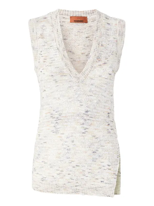 Missoni Sequin-embellished Vest - White