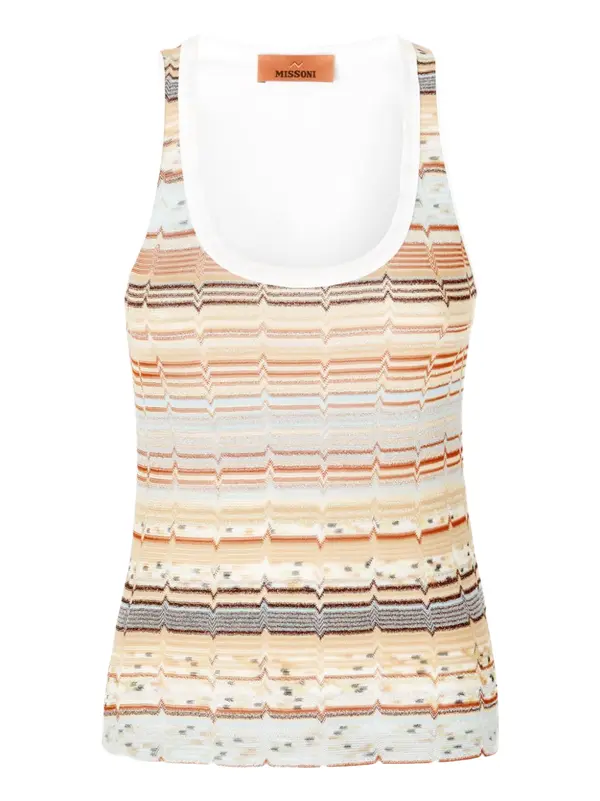 Missoni Zigzag-pattern Tank Top - Neutrals