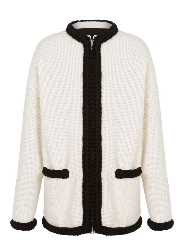 Moschino Zip-up Jacket - White