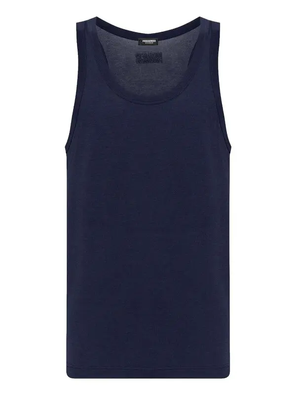 Dsquared2 Embroidered Tank Top - Blue