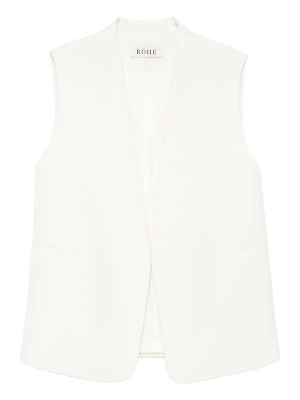 RÓHE Open-front Vest - Neutrals