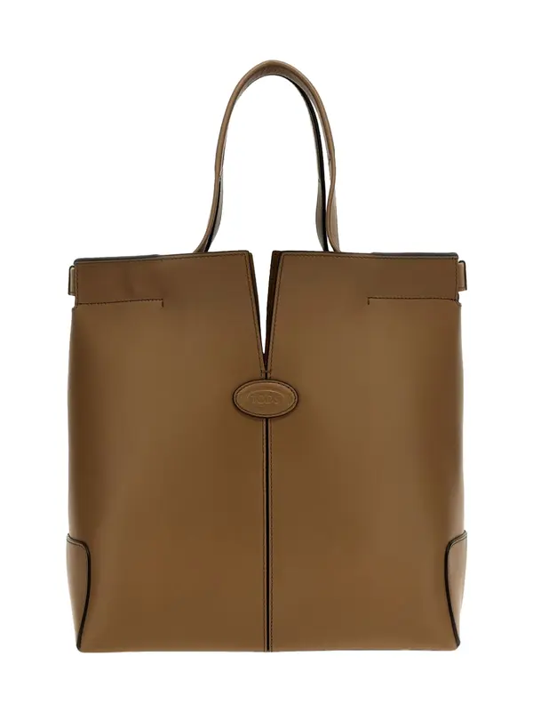 TOD'S Di Bag Folio Tote - Neutrals