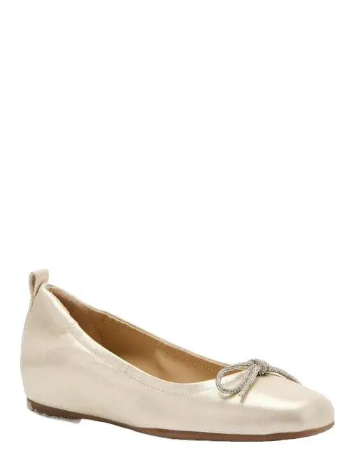 ABEO Cadence Bow Ballet Flat - Gold Sparkle - Metatarsal