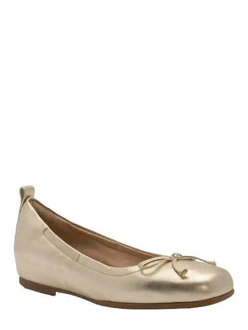 ABEO Cadence Bow Ballet Flat - Light Gold - Regular