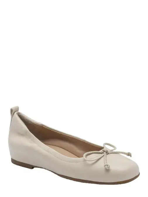 ABEO Cadence Ballet Flat - Off White Leather - Regular