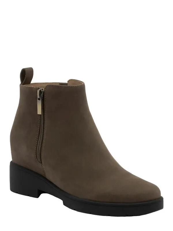 ABEO Horizon Zip Leather Boots - Olive - Regular