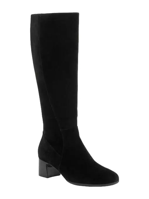 ABEO Avenue Tall Boot - Black Suede - Regular