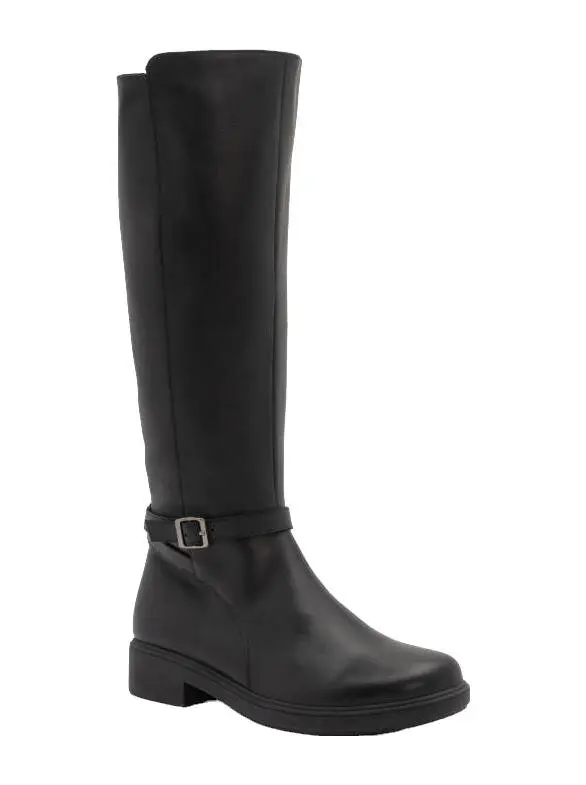 ABEO Compass Tall Zip-up Boots With Buckled Strap - Black - Metatarsal