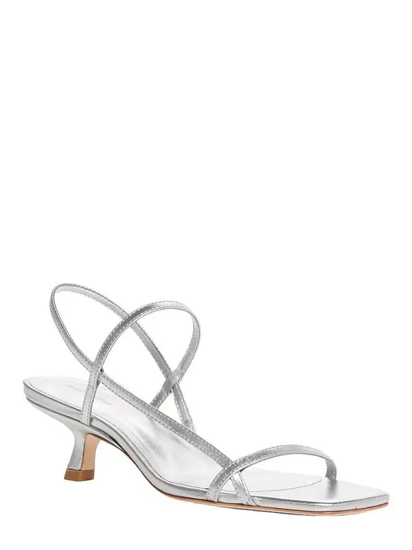 REFORMATION Serenity Bare Sandals - Silver