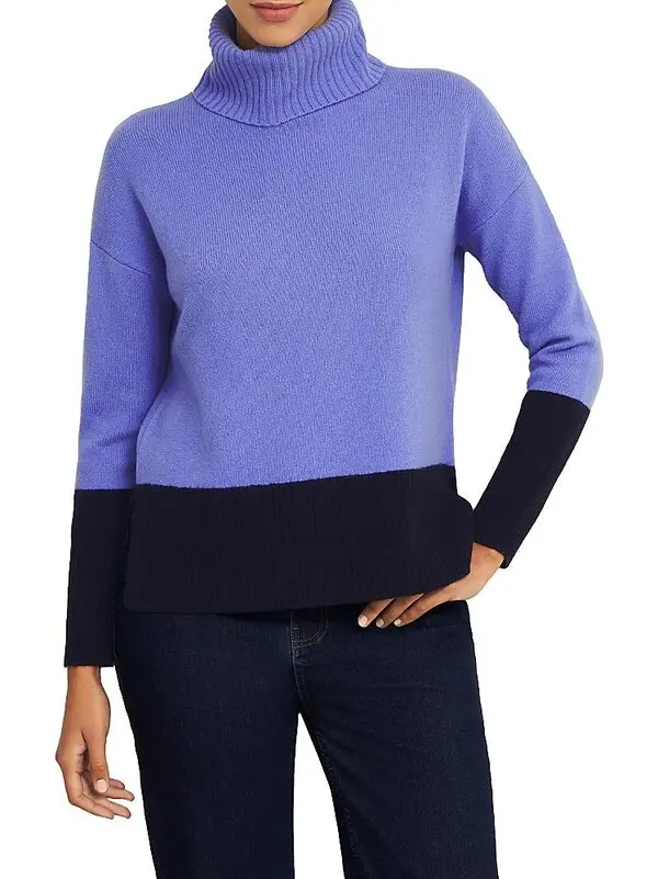 HOBBS LONDON Melodie Turtleneck Sweater - Blue Hobbs