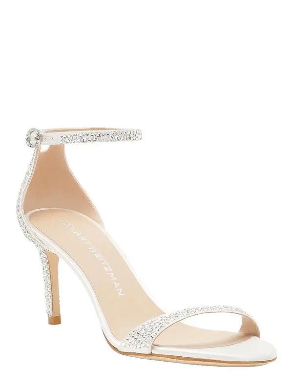 STUART WEITZMAN Nudist Shine 75 Sandals - Clear
