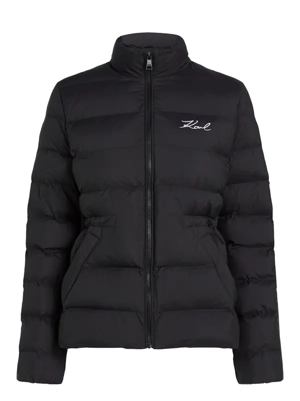 Karl Lagerfeld K/signature Puffer Jacket - Black