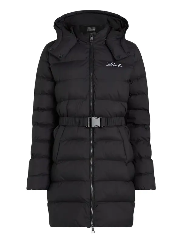 Karl Lagerfeld K/signature Puffer Jacket - Black